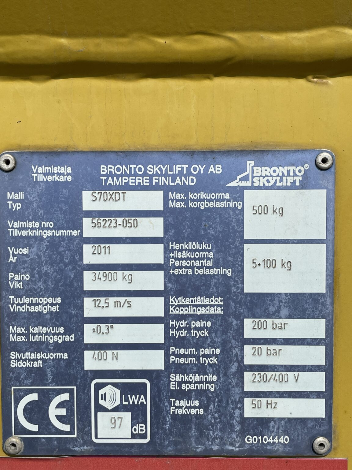 MAN + Bronto Skylift - VEMA Crane