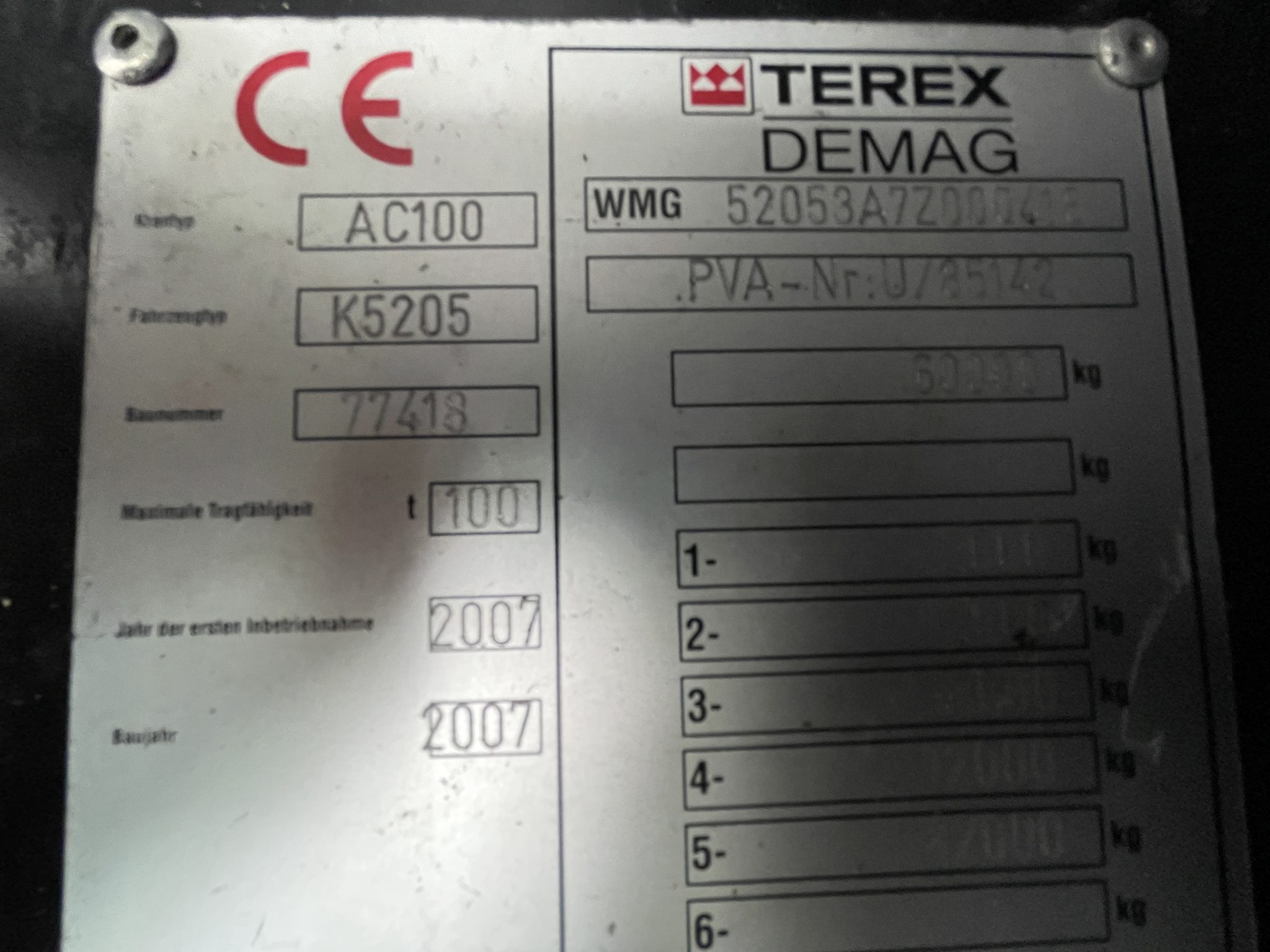 Terex-Demag AC100 77418 - VEMA Crane