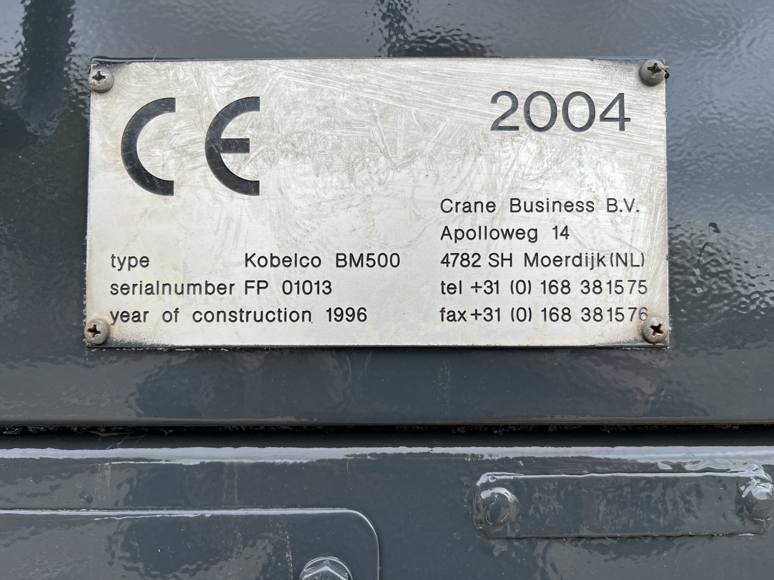 Kobelco BM500 FP-01013 - VEMA Crane