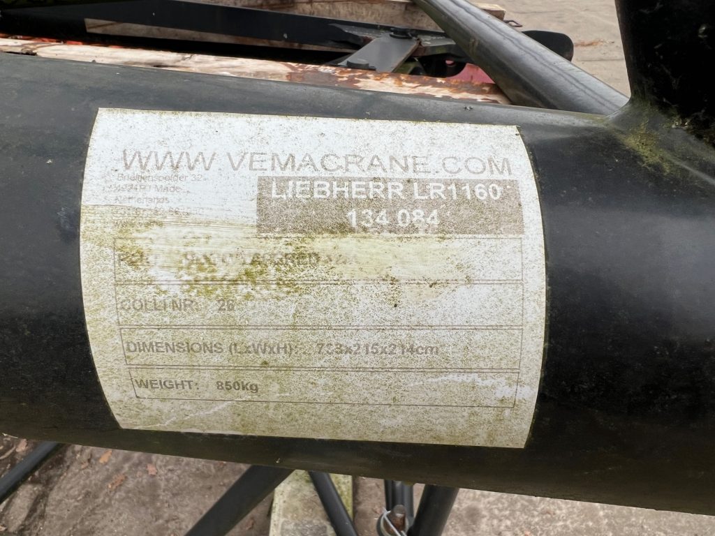 Liebherr LR1160 Reducer 2018/1309 - VEMA Crane