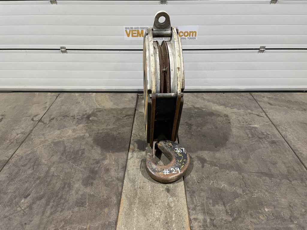 Hook Block 26mm 1-sheave 30t - VEMA Crane