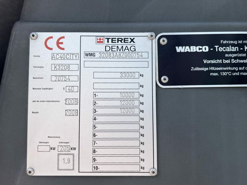 Demag AC40 City 70754 - VEMA Crane